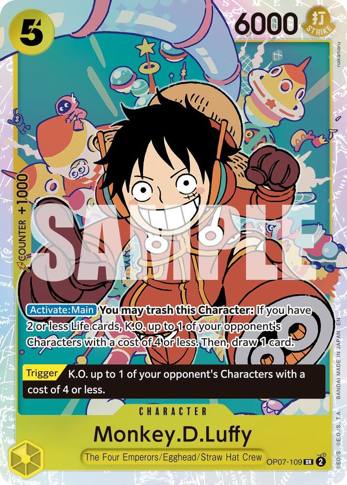 Monkey.D.Luffy - OP07-109 (Reprint) – AO Geek Store