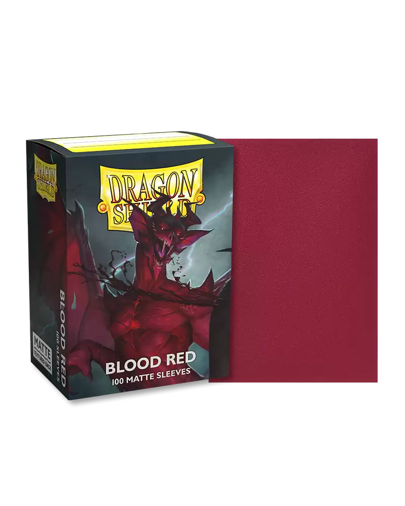 PROTECTORES DRAGON SHIELD STANDARD MATTE BLOOD RED – AO Geek Store